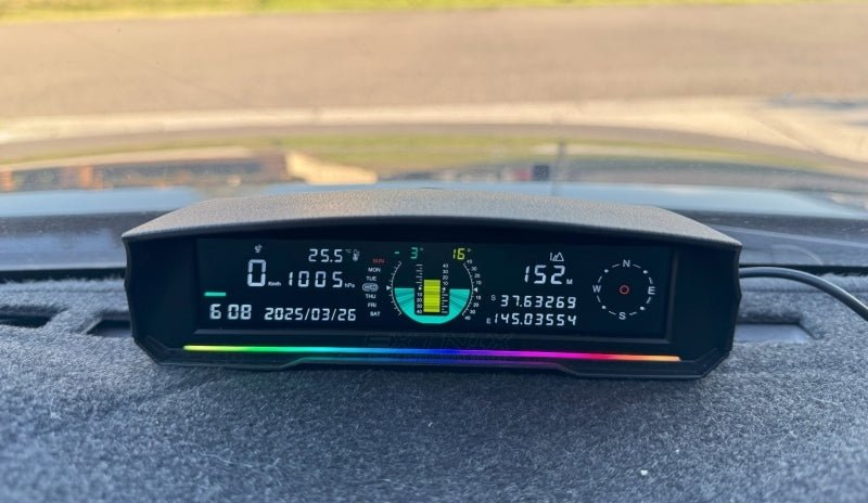 Extnix 4X4 Off Road Multi Information Display Inclinometer With Elevat ...